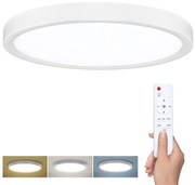 Solight LED osvětlení s dálkovým ovladačem Estela White, 36W, 2700lm, 30cm, změna chromatičnosti, stmívatelné