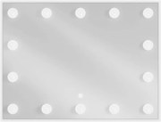 Mexen Dona osvětlené koupelnové zrcadlo 80 x 60 cm, LED 6000K, anti-pára - 9818-080-060-611-00