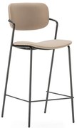 Béžové barové židle v sadě 2 ks (výška sedáku 68 cm) Maika – Marckeric