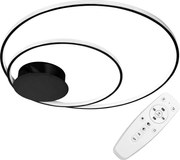 Toolight - LED stropní svítidlo + dálkové ovládání APP802-C, černá, OSW-09751