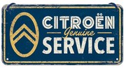 Postershop Závesná cedule: Citroën Genuine Service - 20x10 cm
