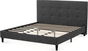 Manželská postel šedá 180x200 cm BED-M180 GREY2