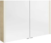 Sapho Alix - Zrcadlová skříňka s LED osvětlením 106x70x18 cm, 2x dvířka, jilm bardini AX106-0013