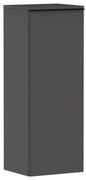 Hansgrohe Xelu Q - Boční skříňka 40x107x35 cm, 1 dvířka, panty vlevo, matná šedá/matná černá 54128670