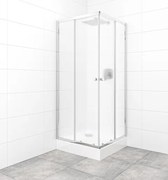 Set sprchového koutu a vaničky, čtverec 80x80 cm Multi Basic SIKOBKMUQ80CRCH