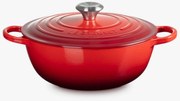 Le Creuset Signature - Mísa na polévku s poklicí, objem 4,1 l, cerise 21114260600430