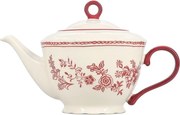Vínová/slonovinová porcelánová konvice na čaj 920 ml Cyril – S|P Collection
