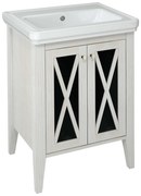 Sapho Cross - Umyvadlová skříňka 55x81x43 cm, 2 dvířka, starobílá CR260