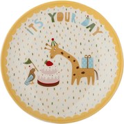 Žlutý/krémový dětský talíř z kameniny ø 16 cm Celebrate – Bloomingville Mini