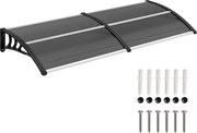 Outsunny Externí Markýza pro Dveře a Okna 196x75 cm Ochrana Před Sluncem a Deštěm s Polykarbonátovým Krytem a Hliníkovou Opěrkou | Aosom