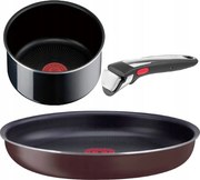 Tefal Ingenio Sada Pánev A Hrnec 26/16 CM Držák Gaz 3 Prvky