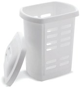 Bílý koš na prádlo Addis Linen Hamper White, 60 l