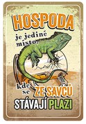 Retro plechové cedule Plechová cedule Hospoda BU20055