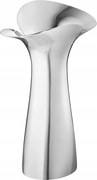 Georg Jensen Bloom Botanica Ocelová váza na květiny 22 cm Stříbrný lesk