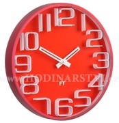 Designové nástěnné hodiny Future Time FT8010RD Numbers 30cm