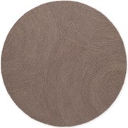 Hanse Home, Kusový koberec Calmio 106219 Taupe kruh, 120x120 (průměr) kruh, hnědá, ložnice