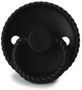Frigg Dudlík Frigg Rope Jet Black silikon vel.2