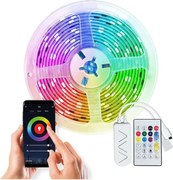 LED světelný pás WM57 RGB s dálkovým ovládáním a WiFi, 5 m, vícebarevná