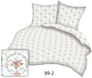 KARO Bavlněné povlečení 160x200 bílé girlandy červené 89/2 bavlna Max
