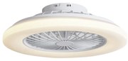 Stropní ventilátor bílý 48,5 cm vč. LED stmívatelné RGB s dálkovým ovládáním - Clemo