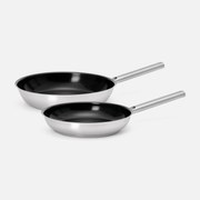 Fabini Sada pánví Core Standard, ø 26 cm + ø 30 cm, 2 díly - Nepřilnavé nerezové beznýtové pánve z jednovrstvé nerezové oceli