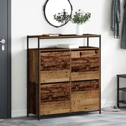 Skříň na obuv 100 x 34 x 112 cm Kompozitní dřevo Staré dřevo 3365547
