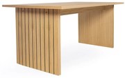 Jídelní stůl s deskou v dubovém dekoru 90x160 cm Stripe – Woodman