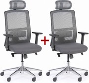 Kancelářská židle NED MF 1+1 ZDARMA, šedá