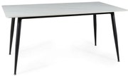 Jídelní stůl Rion 160 x 90 cm, mramor / černá