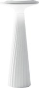FAN LED-BRIO-BCO Nabíjecí venkovní stolní LED svítidlo BRIO PC bílá, LED 3,5 W, 200 lm, 3000 K, 28,5 x 13 cm, IP44 - FANEUROPE