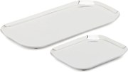 Servírovací tácy v sadě 2 ks z nerezové oceli 15x29 cm Nirela – Kave Home