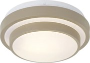 Moderní stropní svítidlo taupe s bílou barvou 25 cm IP44 - Walden