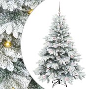 Umělý vánoční stromeček s 150 LED diodami Bílá 150 cm PE a PVC 3397603