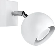 Nástěnné bodové svítidlo SOLLUX Oculare GU10 1x40W bez zdroje SL.0437 bílá