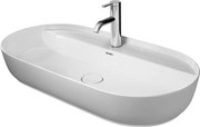 Duravit Luv - Umyvadlo na desku, 80x40 cm, bez přepadu, s otvorem pro baterii, bílá 0380800000