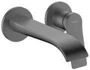 Hansgrohe Vivenis - Umyvadlová baterie pod omítku, s výpustí, 2-otvorová instalace, EcoSmart, kartáčovaný černý chrom 75050340