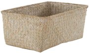 Úložný košík Compactor KITO - ručně pletený, 30 x 20 x 13 cm, béžový