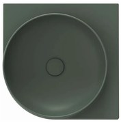 Ravak Yard - Umývátko rohové, 45x45 cm, bez přepadu, bez otvoru pro baterii, Grey Green XJX08045000