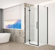 Gelco Trinity - Sprchový kout 100x100 cm, levé, matné sklo/černá GT5610-10ML-B