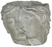 Květináč v designu propojených tváří Aline – 16x14x13 cm