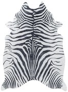 Ayyildiz, Kusový koberec Etosha 4111 black (tvar kožešiny), 150x200 tvar kožešiny, černobílá, chodba / předsíň