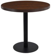 Bistro stolek tmavě hnědý 80 cm MDF