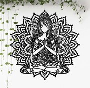 DUBLEZ | Boho mandala na zeď - Jogínka | Obraz
