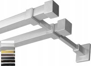 Garnýž kovový dvojitý čtverec 300 cm bez žabek