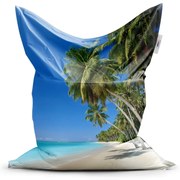 Sablio Sedací vak Classic Palmová pláž - 150x100 cm