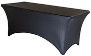 Elastický potah BASIC na skládací stůl 180-183x76 cm VÍCE BAREV Barva ubrusu: ČERNÁ / BLACK