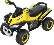 HOMCOM Dětské Pěší Autíčko Pedálový Go Kart s Osvětlením a Hudbou pro Děti ve Věku 18-36 měsíců, Plastová Ocel, Žlutá, 67,5 x 38 x 44 cm | Aosom