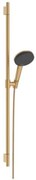 Hansgrohe Raindance Alive Select S - Set sprchové hlavice, tyče a hadice, 3 proudy, EcoSmart, kartáčovaný bronz 24603140