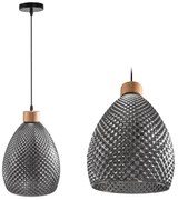 Toolight Retro skleněné stropní svítidlo APP897-1CP Black