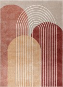 Dywany Łuszczów, Kusový koberec Fusion 0810 beige/terra, 140x190, vícebarevná, kancelář